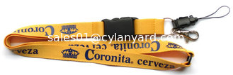 China Exquisite designer polyester strap lanyards,screen printed, China lanyard factory directly supplier