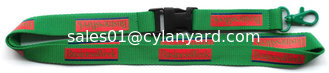 China Detachable safety neck straps, print polyester neck lanyard with detachable release buckle supplier
