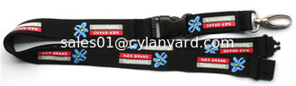 China Customized polyester neck lanyard straps, tailored neck lanyards,bespoke flat neck straps, supplier