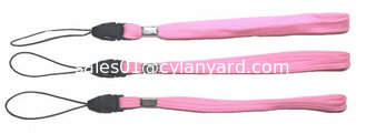 China Polyester tubular wristlet lanyards for mobile phone holder, size 1x16cm, MOQ3000pcs, supplier