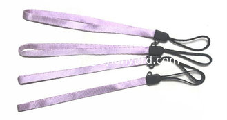 China Shiny Satin wrist loop lanyards with mobile phone string holder, satin wristlet strap loop supplier