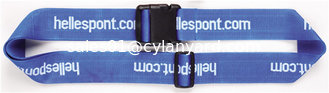 China Customized polyester luggage bag belt lanyards with digit lock,secure for your luggage bag supplier