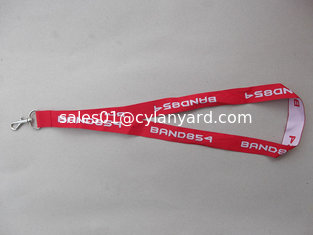 China Corporate logo gift polyester woven neck lanyards, jacquard logo, 2.0*90cm,15g,woven strap supplier