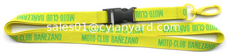 China Polyester jacquard weave logo neck lanyards, 2*90cm,18g, corporate gift woven neck straps, supplier