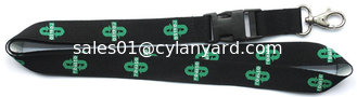 China China lanyard factory for polyester woven neck lanyard strap with jacquard weave logo, supplier