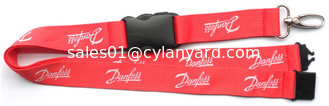 China Corporate promotion gifts for polyester woven neck lanyard strap with jacquard weave logo, supplier