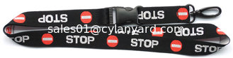 China Great value wholesale cheap polyester woven neck lanyard strap with jacquard weave logo, supplier