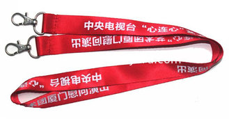 China Tailor made name card holder nylon neck lanyards, high quality nylon neck straps low price supplier