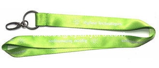 China Simple nylon neck lanyards with key ring holder, China factory cheap nylon neck straps supplier