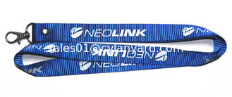 China China factory cheap nylon neck straps, simple nylon neck lanyards with screen printed logo supplier