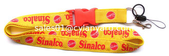 China China lanyard supplier for quality polyester double layered neck strap, jacquard ribbon supplier