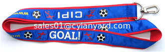 China Sports neck lanyards, football cheer leading neck straps, imprint soccer sports lanyards, supplier