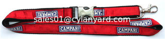 China Deluxe polyester satin neck straps with detachable quick release buckle, imprinted logo, supplier