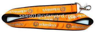 China Premium polyester and satin neck straps, luxury corporate promotion giveaway neck lanyards supplier