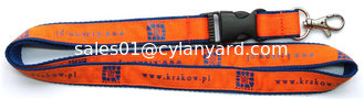 China China lanyard manufacturer for 5/8" polyester woven double layered safety neck lanyards, supplier