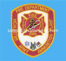 China Custom embroidery shoulder badges, embroidered insignia patches,embroidered police crests, supplier