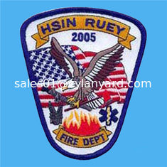 China Affordable embroidered emblem badges, exquisite workmanship tailored embroidery patches, supplier