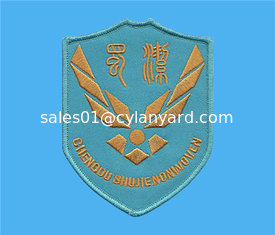 China Embroidered logo on twill, twill cloth embroidery products,cheap yet exquisite,best value, supplier