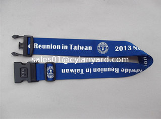 China Secure polyester luggage belt for your travel bag safety, with digital code lock, premium supplier