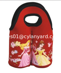 China Fashion designed neoprene beer bottle handbag, shock proof neoprene wine bottle holder bag supplier