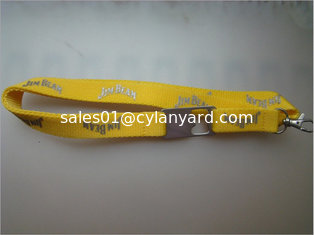 China Functional metal bottle opener polyester lanyards, promotion bottle opener neck lanyards, supplier
