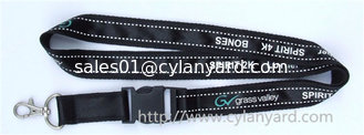 China Satin applique polyester lanyard, custom printed satin overlay lanyards from China factory supplier
