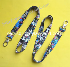 China Custom designer full color badge straps, small wholesale full color id card neck lanyards, supplier
