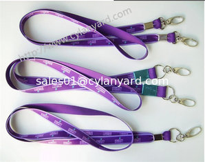 China Polyester full color printing id card badge lanyards small wholesale lot, quality printing supplier