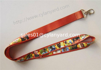 China Exquisite full color neck lanyards, dye sublimation printing full color id badge lanyards, supplier