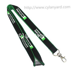 China Affordable simple imprinted logo polyester neck lanyards, China lanyard factory, MOQ300pcs supplier