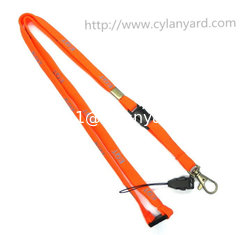 China Custom wholesale tubular polyester lanyard with ABS detachable buckle, RoHS CE compliant, supplier