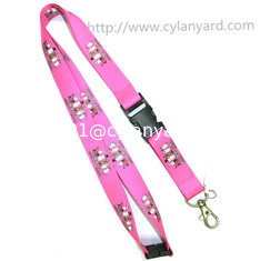 China Designer full color printing neck strap lanyard with ABS detachable buckle and metal hook, supplier