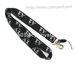 China Custom made woven lanyards, single sided jacquard letters and logo, cheap prices, supplier