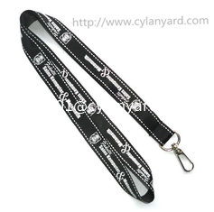 China Office supply employee badge holder lanyards, polyester id card lanyards, supplier