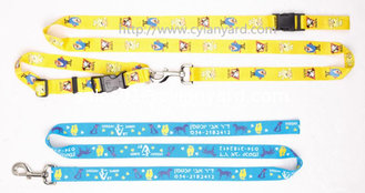 China Designer full color lanyard dog collar and lead set, customized dog collars and leads, supplier