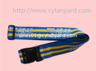 China Heavy duty polyester luggage belt lanyard with or without digital code lock, supplier
