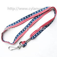 China Full color pattern print neck strap lanyards, designer full color medal holder lanyard, supplier
