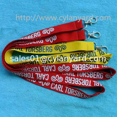 China Imprint polyester neck ribbon strap lanyards for promotional events, supplier