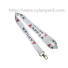 China Promotional event badge holder ribbon lanyard with side release buckle, supplier
