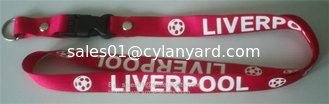 China Football team cheerleading lanyards, soccer cheerleader neck lanyard with rivet, supplier