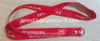 China Full color print car brand logo promotional key lanyards with rivet, supplier