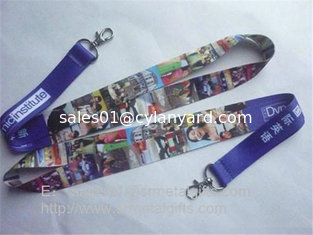 China Tailor made full color branding logo neck lanyard ribbon, tailored promotional straps, supplier