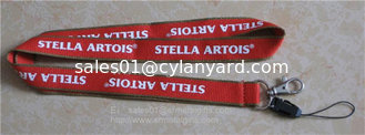 China Color framed polyester mobile phone holder lanyards, tailored imprinted polyester ribbon, supplier