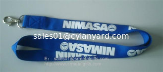 China Cheap promotional logo print neck ribbon lanyards, simple printed polyester straps, supplier