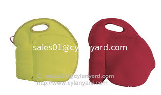 China Neoprene wine bottle cooler hand bag, 3 bottle pack neoprene bottle cooler, supplier
