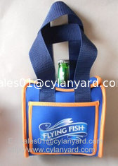 China Fashion neoprene cooler 6 bottle pack hand bag, sublimation neoprene bottle cooler bag, supplier