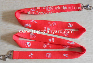 China Imprinted logo polyester lanyards,custom made promotional lanyards wholesale, supplier