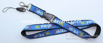 China Premium quality double layered jacquard ribbon lanyards, embroidered ribbon lanyards, supplier