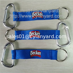 China Camping carabiner wrist strap lanyards, functional camping carabiner lanyards, supplier