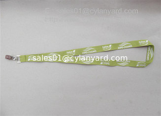 China Promotional polyester lanyard with swivel metal jaw clip, metal id badge clip lanyards, supplier